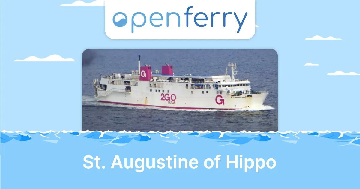 St. Augustine of Hippo Live Tracking, Information & Tickets | 2GO ...