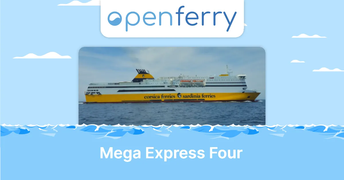Monitoraggio in tempo reale della nave Mega Express Four, informazioni e biglietti | Corsica ...