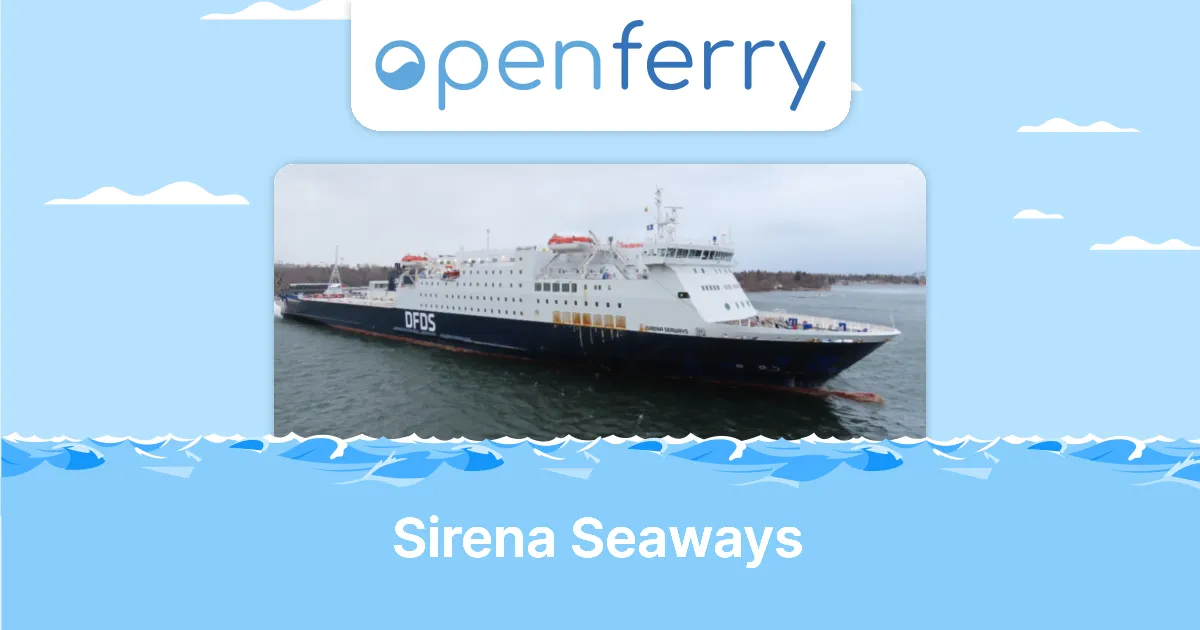 Live tracking, informatie en tickets voor Sirena Seaways | DFDS Seaways ...