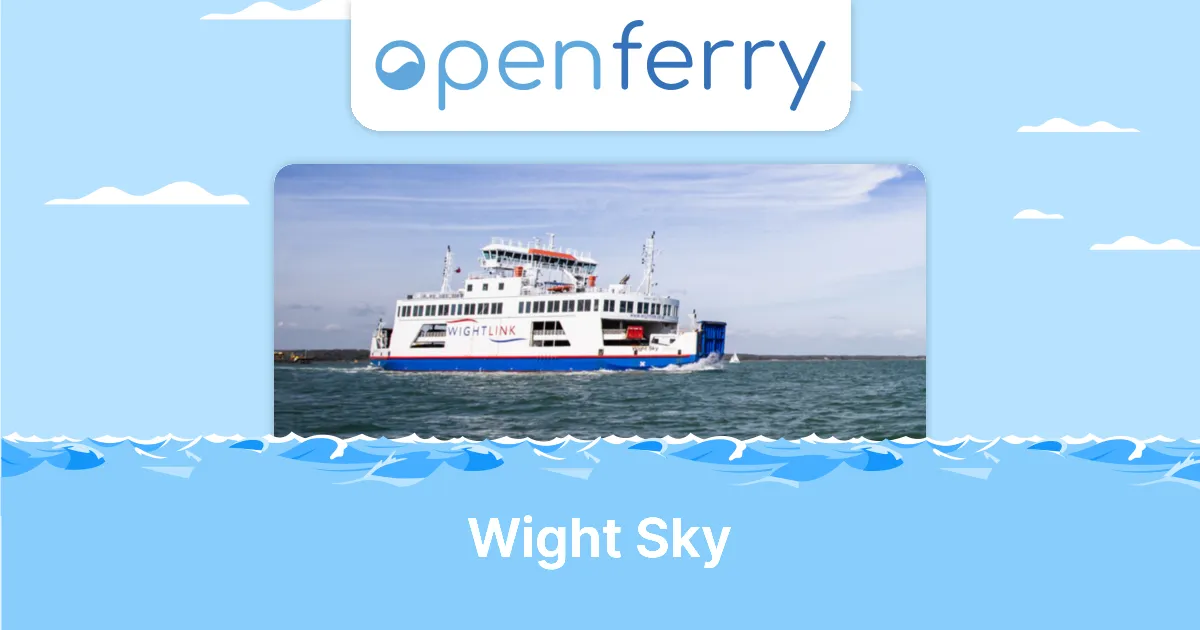 Wight Sky Live Tracking, Information & Tickets | Wightlink | Openferry