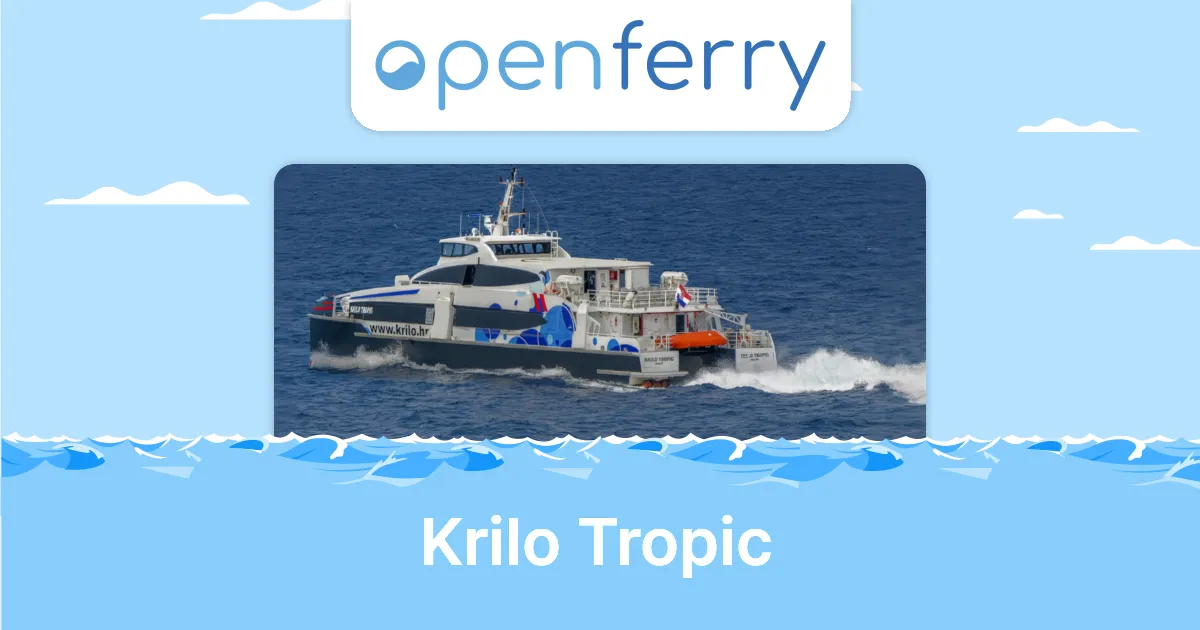 Krilo Tropic Live Tracking, Information & Tickets | Krilo Kapetan Luka ...
